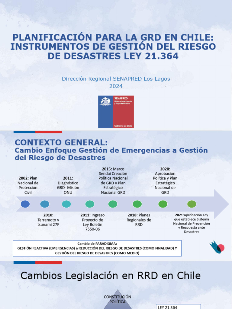 Planificacion Para La GRD en Chile | PDF