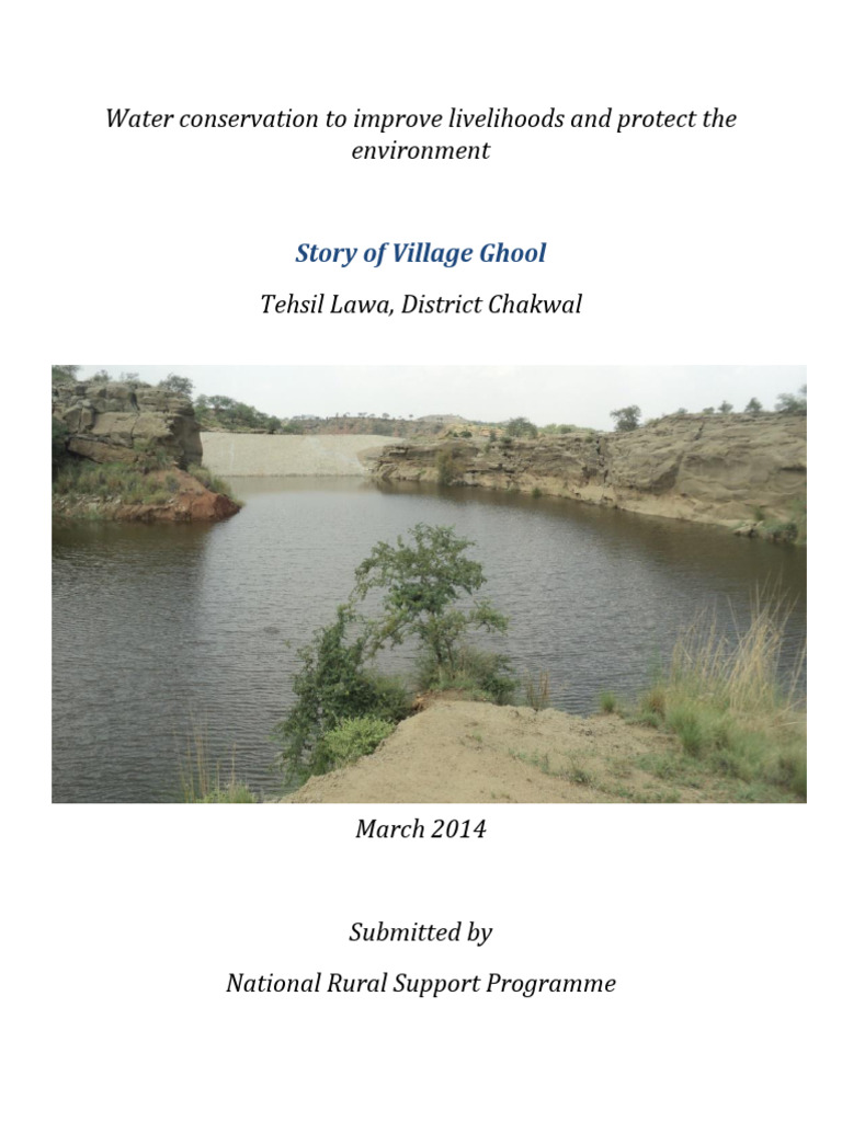 Case Study Water Conservation Lawa Ghool | PDF