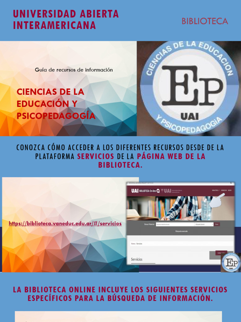 Uai Recursos Electrónicos para Educación y Psicopedagogía | PDF