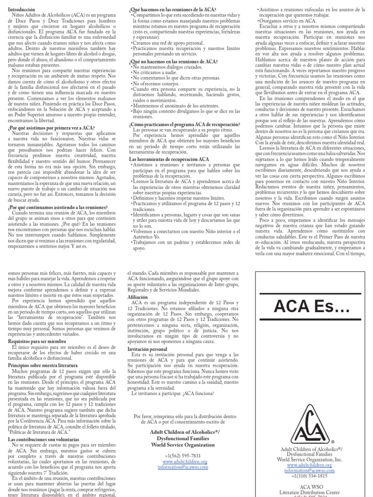 ACA Is ES A4 | PDF