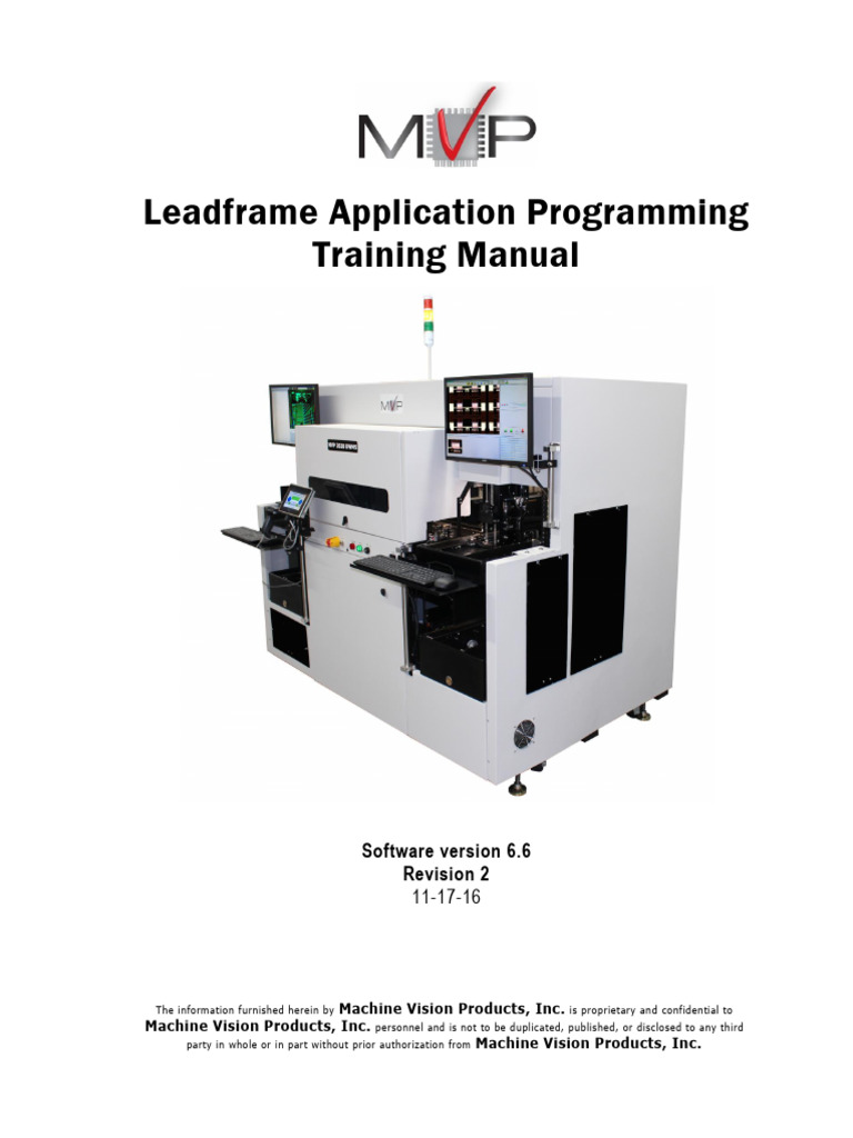Leadframe Programming Training Manual Rev 2 | PDF
