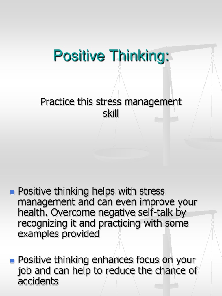 Positive Thinking | PDF | Optimism | Thought