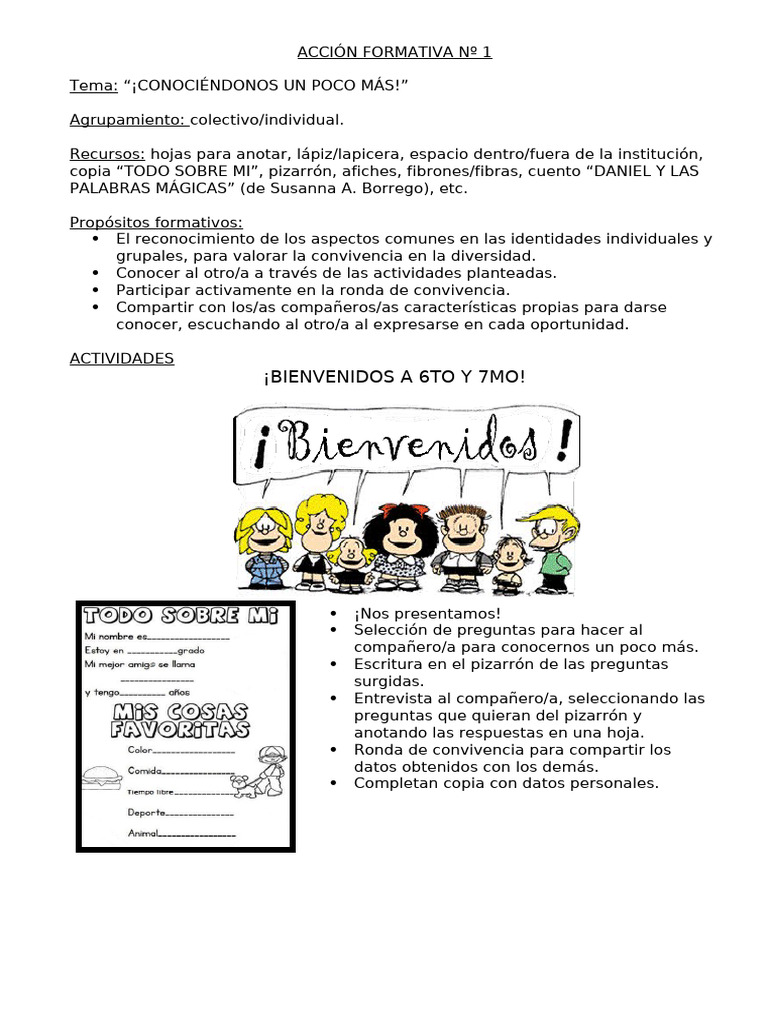 Accion Formativa #1 | PDF