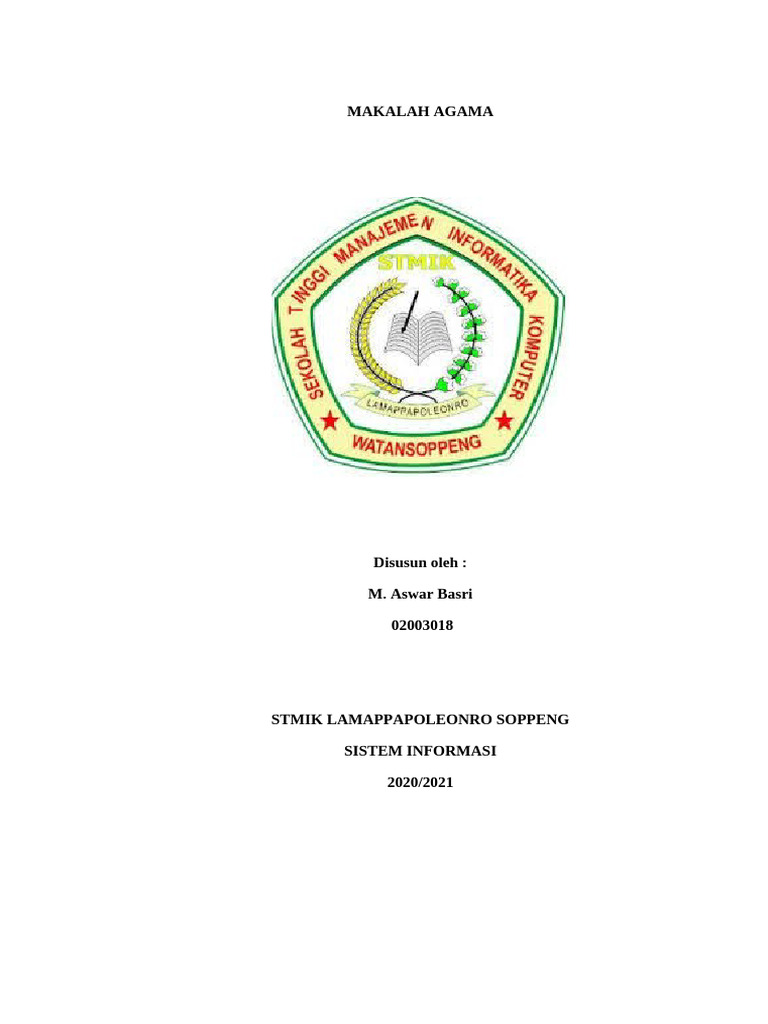 Makalah Agama ASWAR | PDF