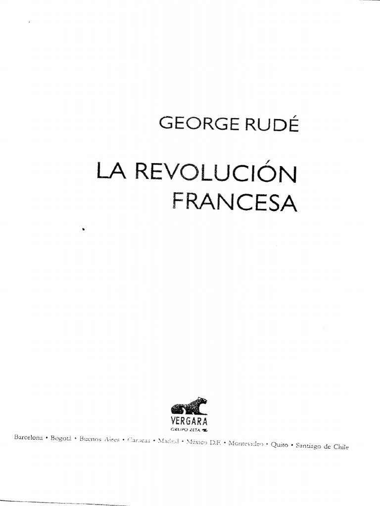 RUDÉ - ¿Por Qué Hubo Una Revolución en Francia - 1989 | PDF
