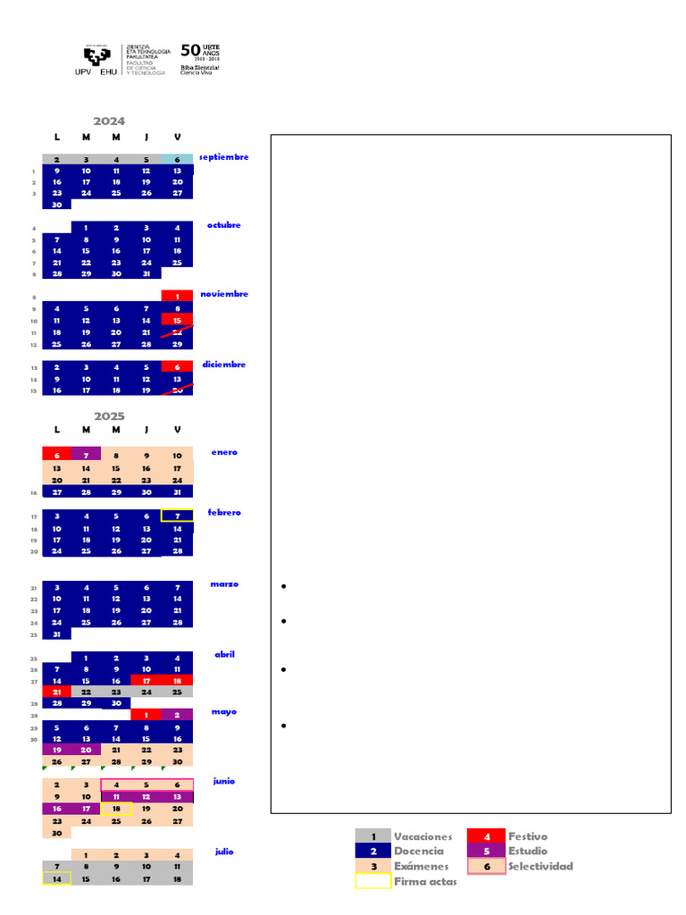 Calendario 2024 25 ZTF Es | PDF