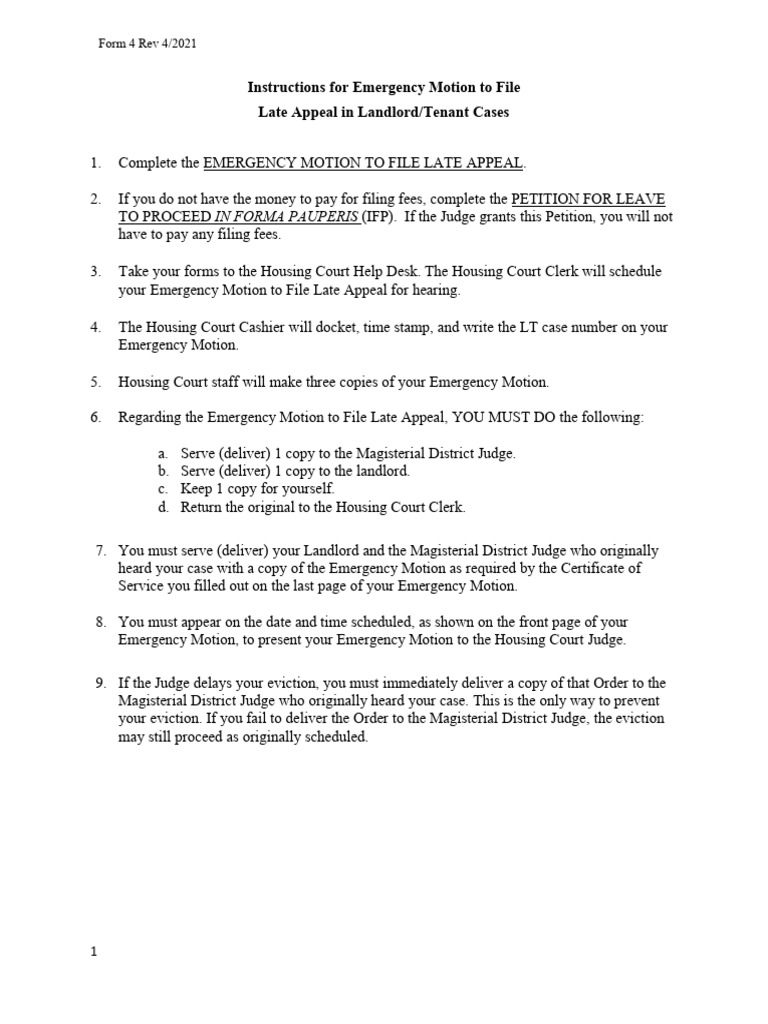 Application To Stay Execution of Writ Restitution | PDF | Eviction | Law