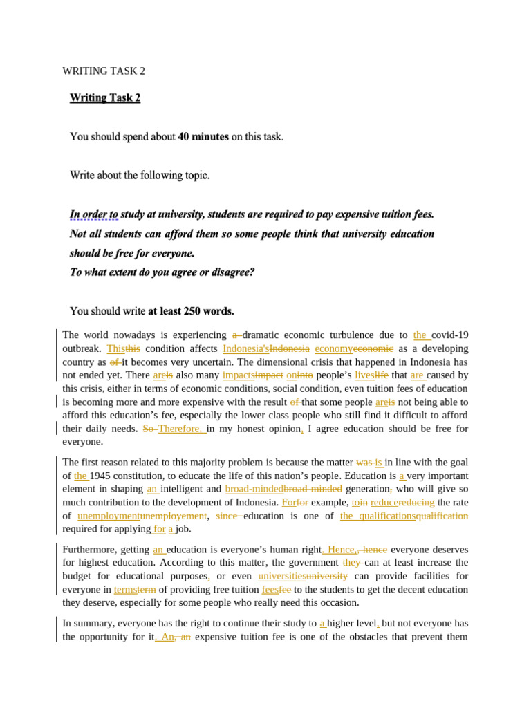 Writing Test 2 Pdf Linguistics Self Improvement