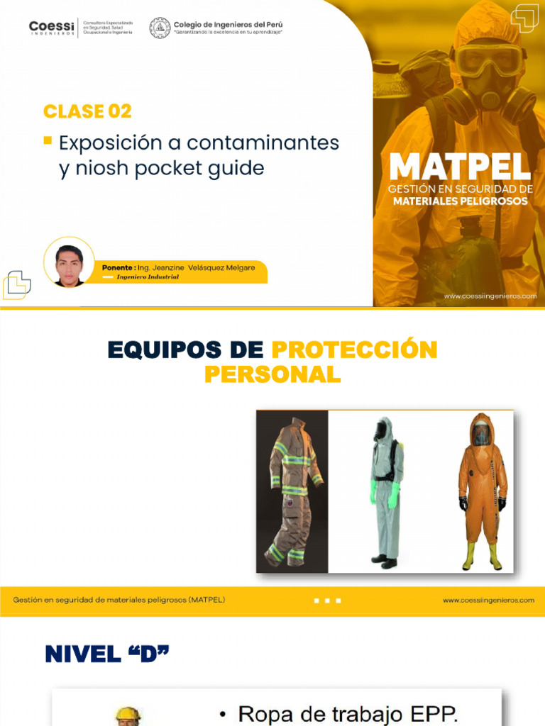Clase 02 - MATPEL - Gestión de Seguridad en Materiales Peligrosos | PDF