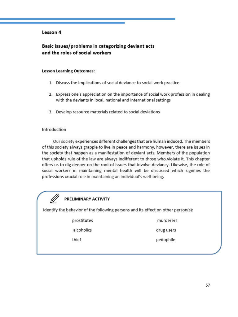 8 Basic Issues and Problems in Deviancy | PDF