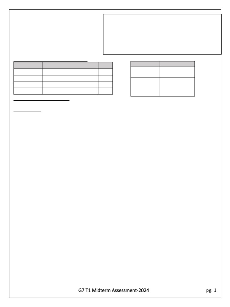 G7 Social Studies Midterm Assessment 2024 | PDF | Business