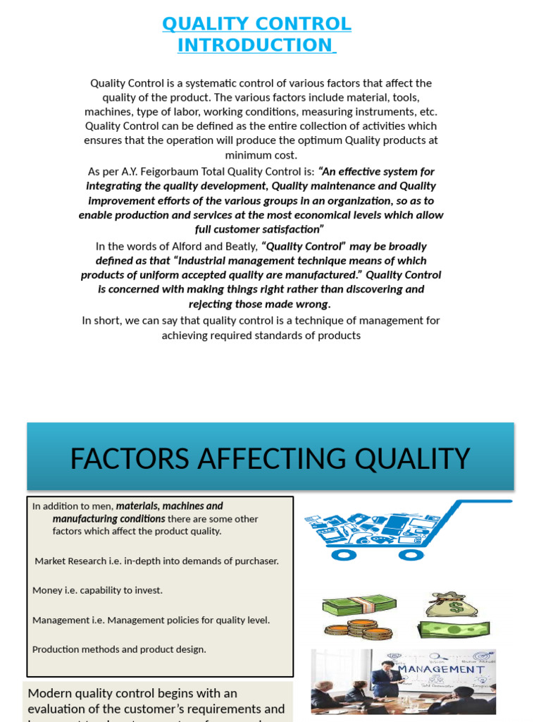 Quality Control Presentation | PDF