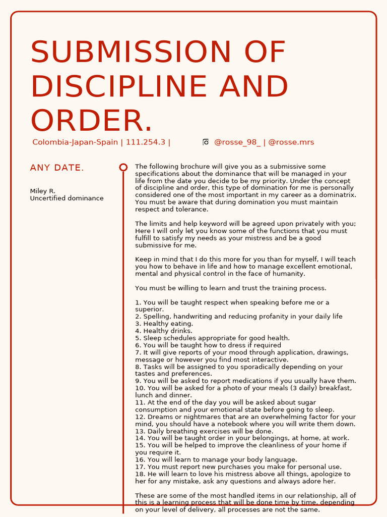 Submission of Discipline and Order | PDF