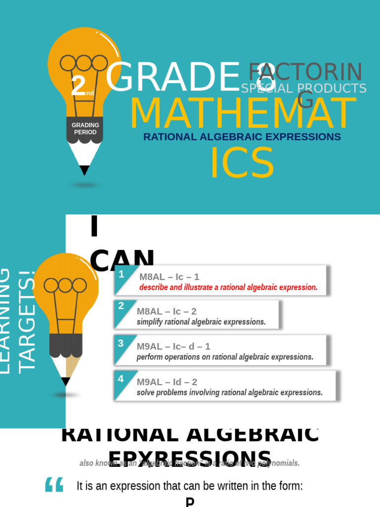 Q2W3 Module - Rational Expressions Defined | PDF