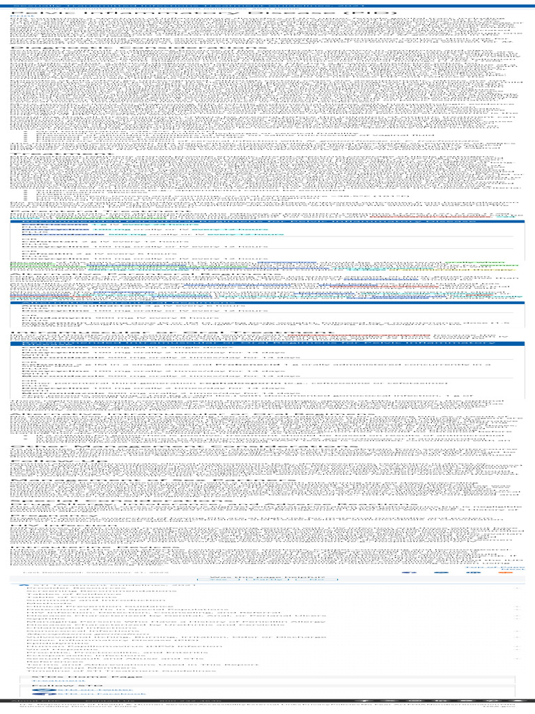 Pelvic Inflammatory Disease (PID) - STI Treatment Guidelines 2 | PDF ...