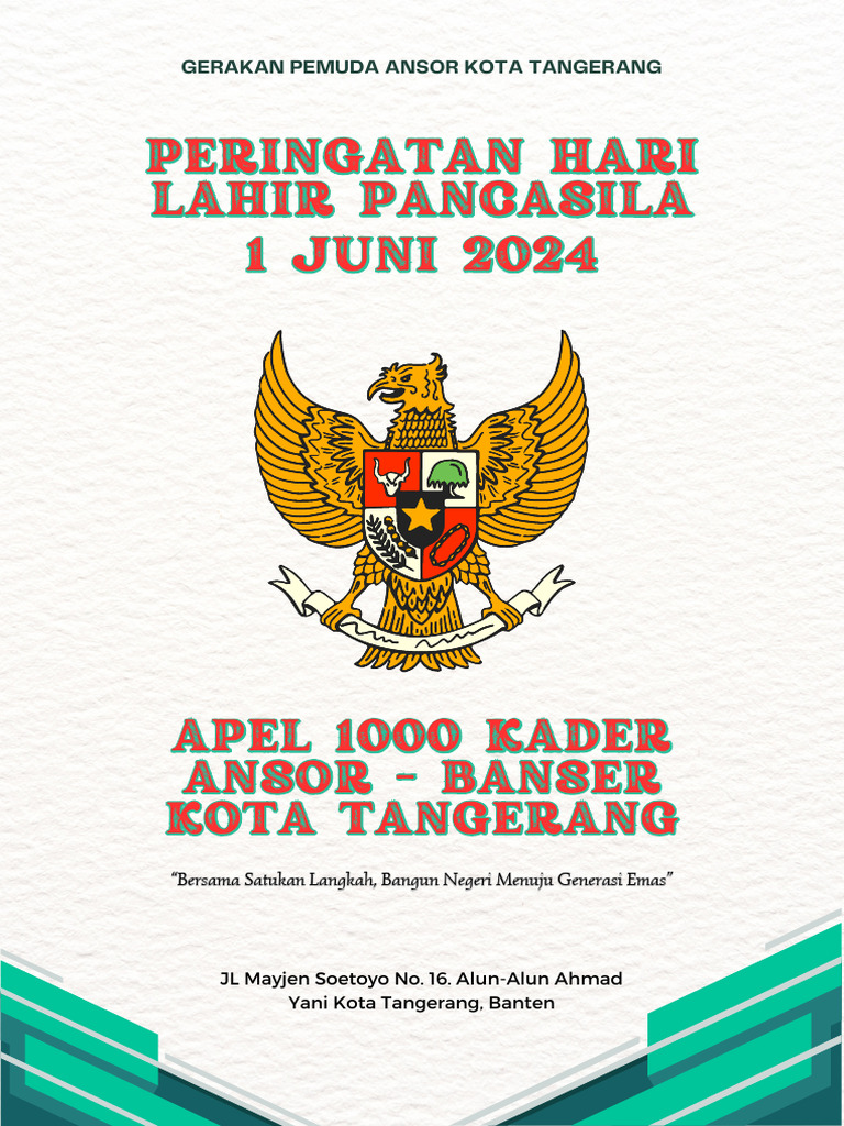 Peringatan Harlah Pancasila Dan Apel 1000 Kader Ansor - Banser Kota ...
