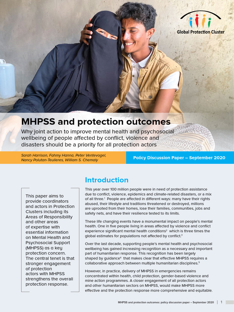Mhpss and Protection | PDF | Mental Disorder | Social Science