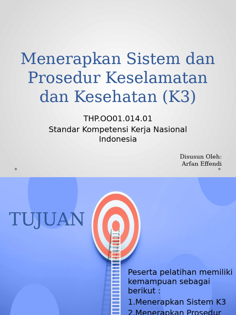 Menerapkan Sistem Dan Prosedur Keselamatan Dan Kesehatan (K3) | PDF