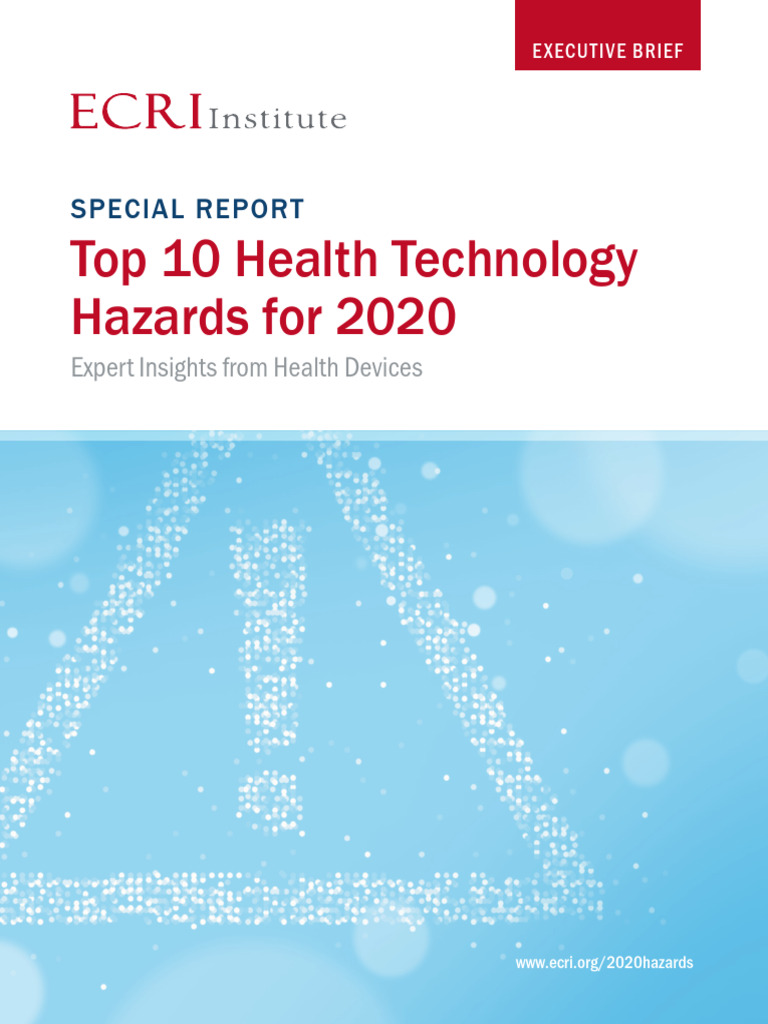 ECRI Top 10 Technology Hazards 2020 | PDF