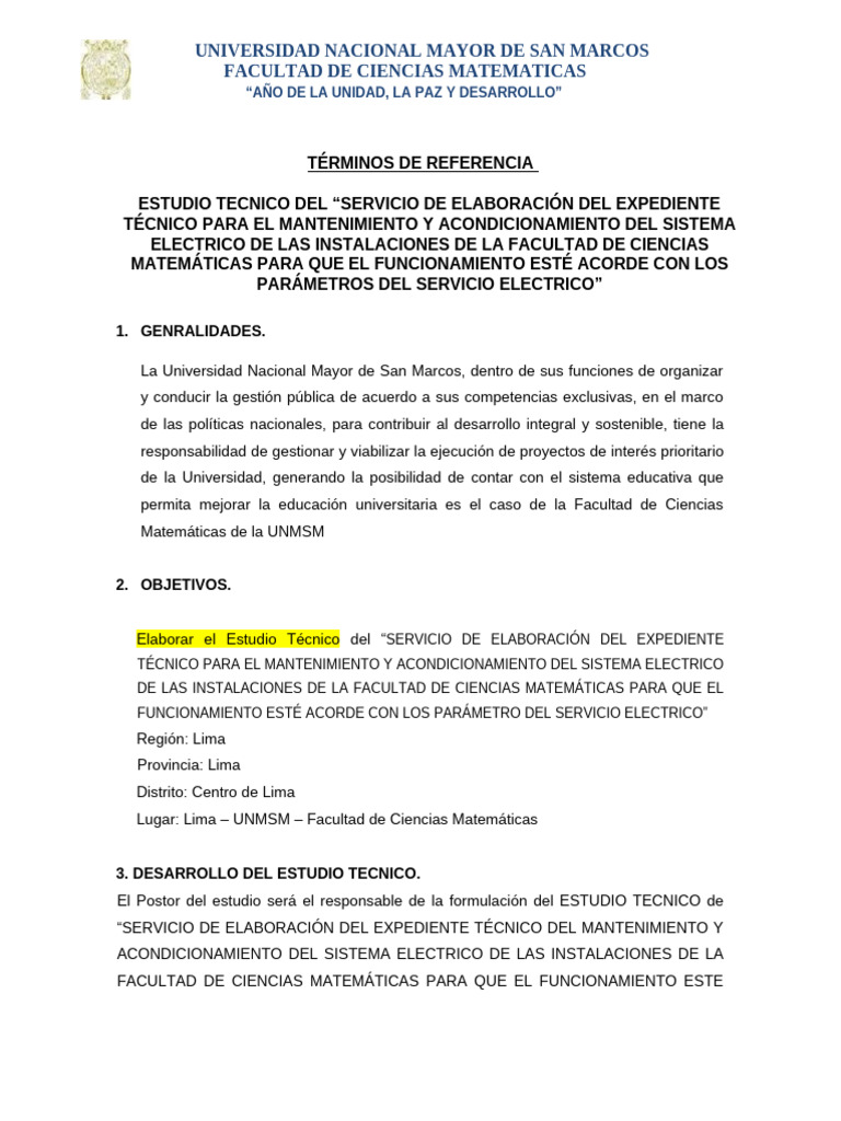 TDR Sistema Electrico | PDF