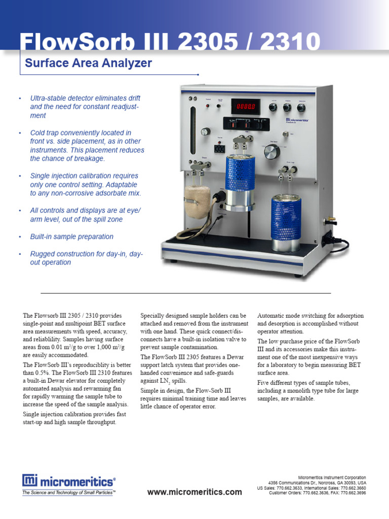 FlowSorb III 2305 2310 Product Brochure | PDF