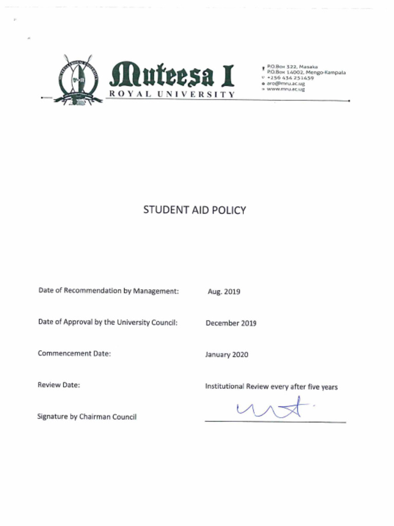 Student Policy 2 | PDF
