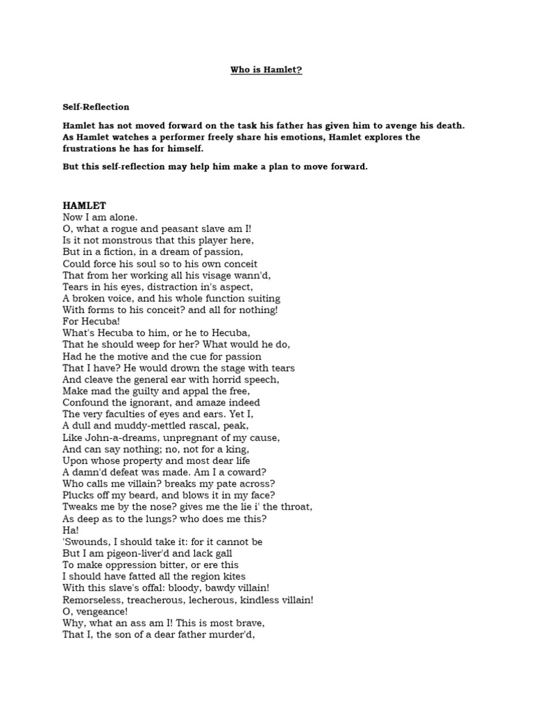 Lesson 4 Hamlet Sides | PDF