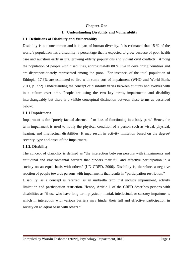 Handout On Inclusive Education | PDF