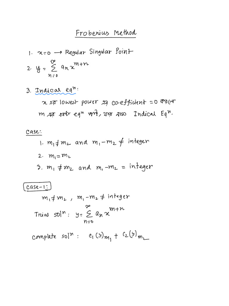 Frobenius Method | PDF