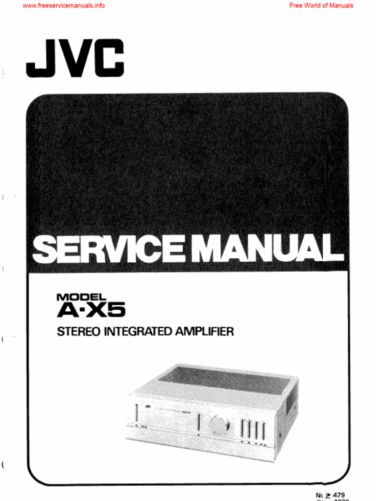 JVC Ax5 Stereo Integrated Amplifier | PDF