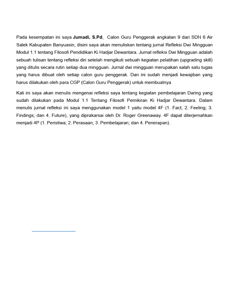 DWI MINGGUAN 1 Jumadi MODUL 1.1 | PDF