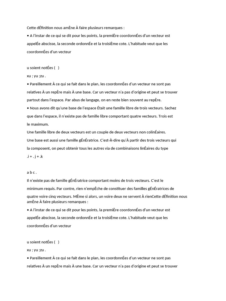 Cette Définition Nous Amène À Faire Plusieurs Remarques | PDF