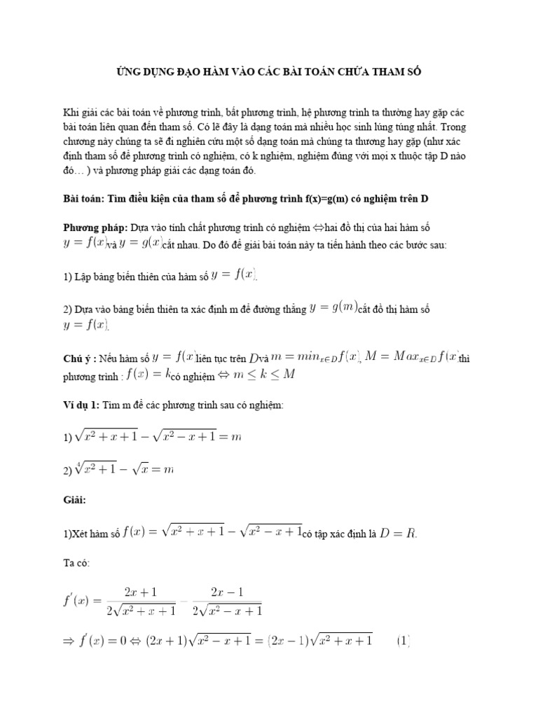 NG DNG Do Ham Vao Cac Bai Toan Cha T | PDF