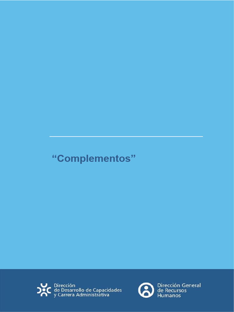 Unidad 1 Anexo Complementos 2024 | PDF