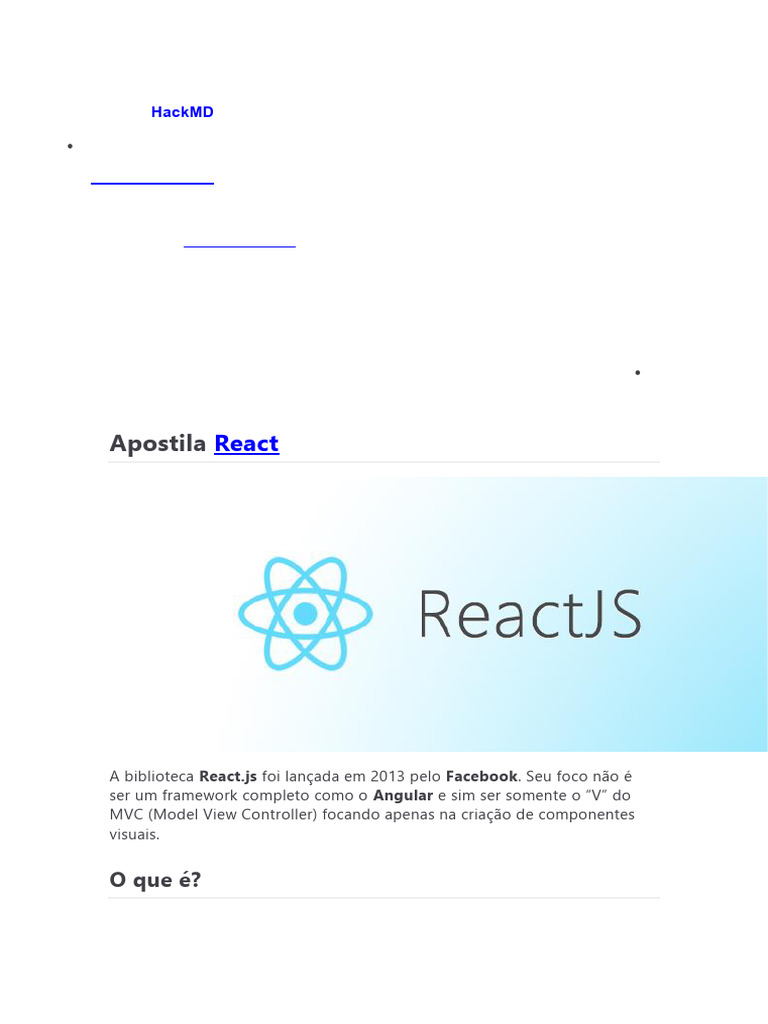 Apostila React Js | PDF