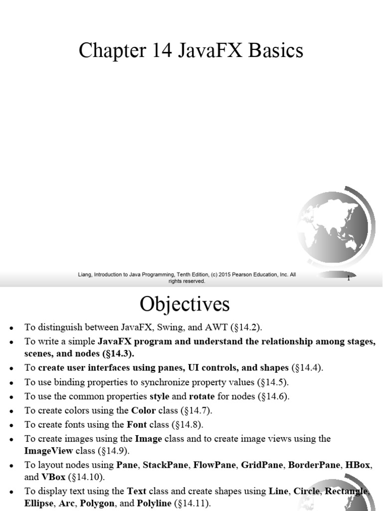 Chapter 14 JAVA FX | PDF
