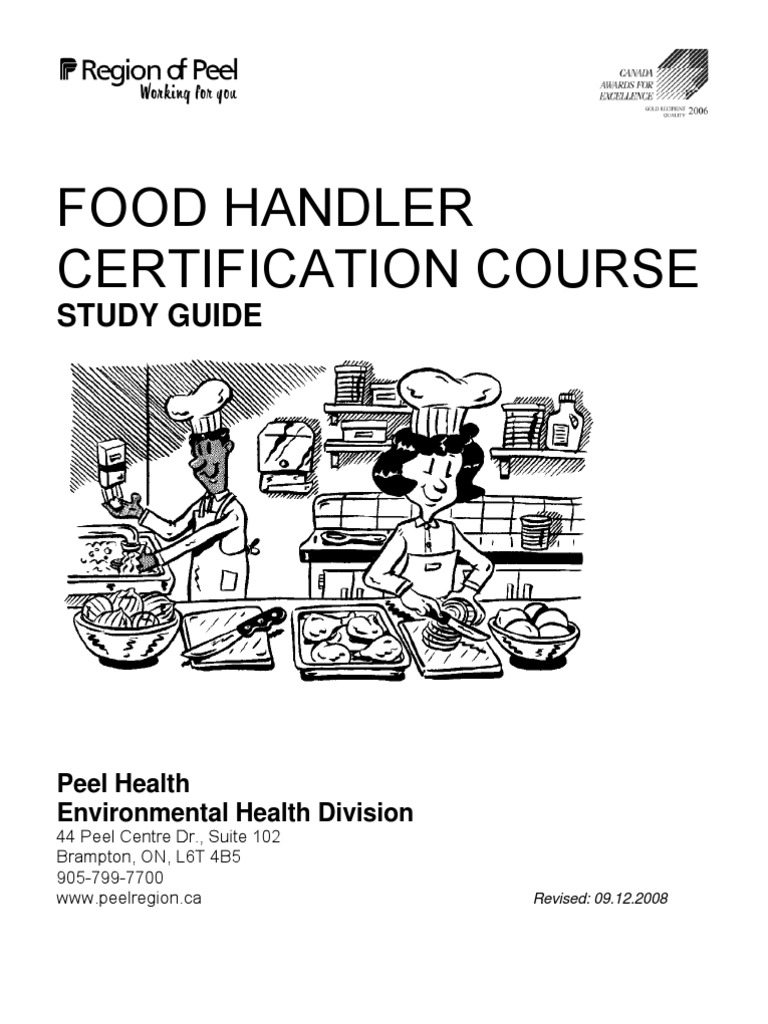 Food Handler Certification Study Guide | PDF | Foodborne Illness ...