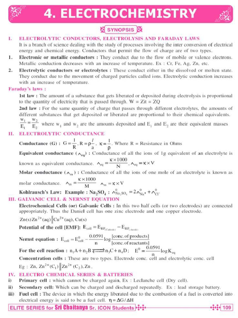Electrochemistry | PDF