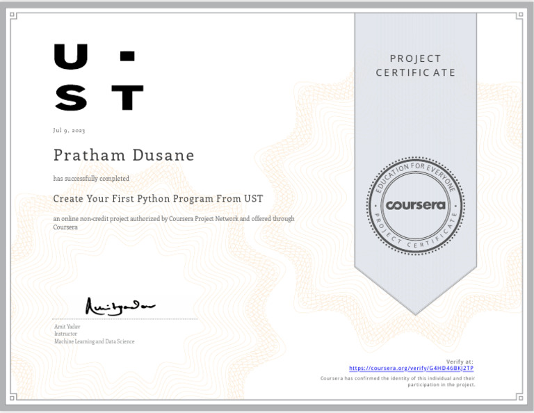Create Your First Python Program From UST | PDF Create Your First Python Program From UST | PDF