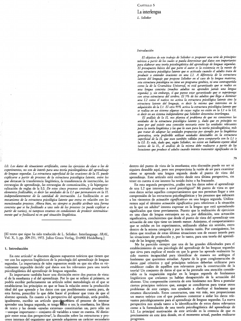 4 - Selinker - 1972 | PDF