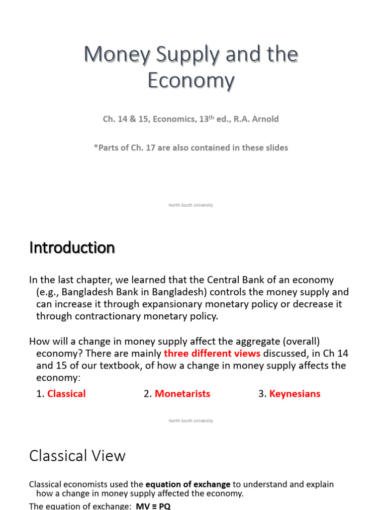 Impact of Money Supply on Economy | PDF | Inflation | Monetarism