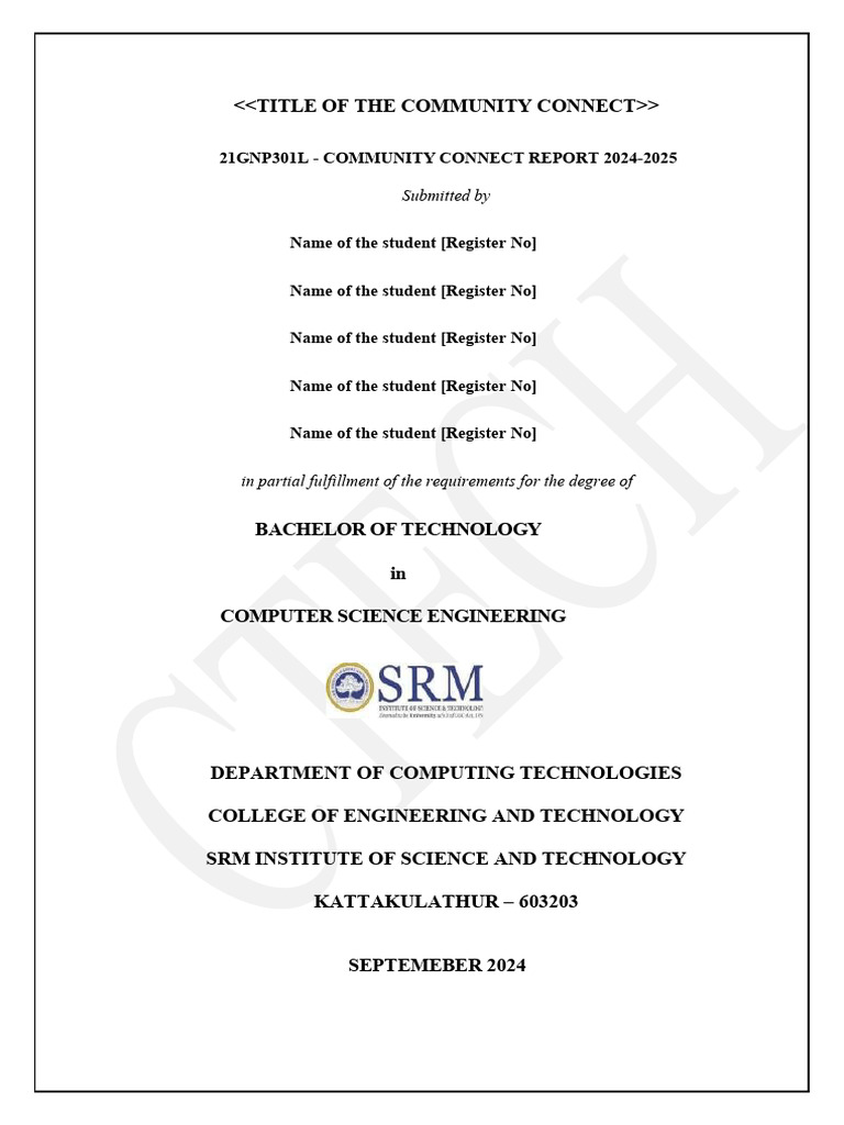 Community Connect Report Ctech Pdf