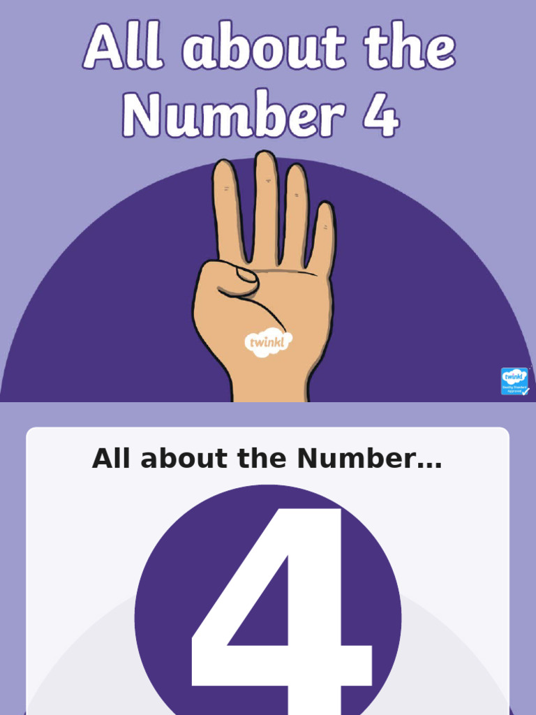 All About The Number 4 Powerpoint | PDF
