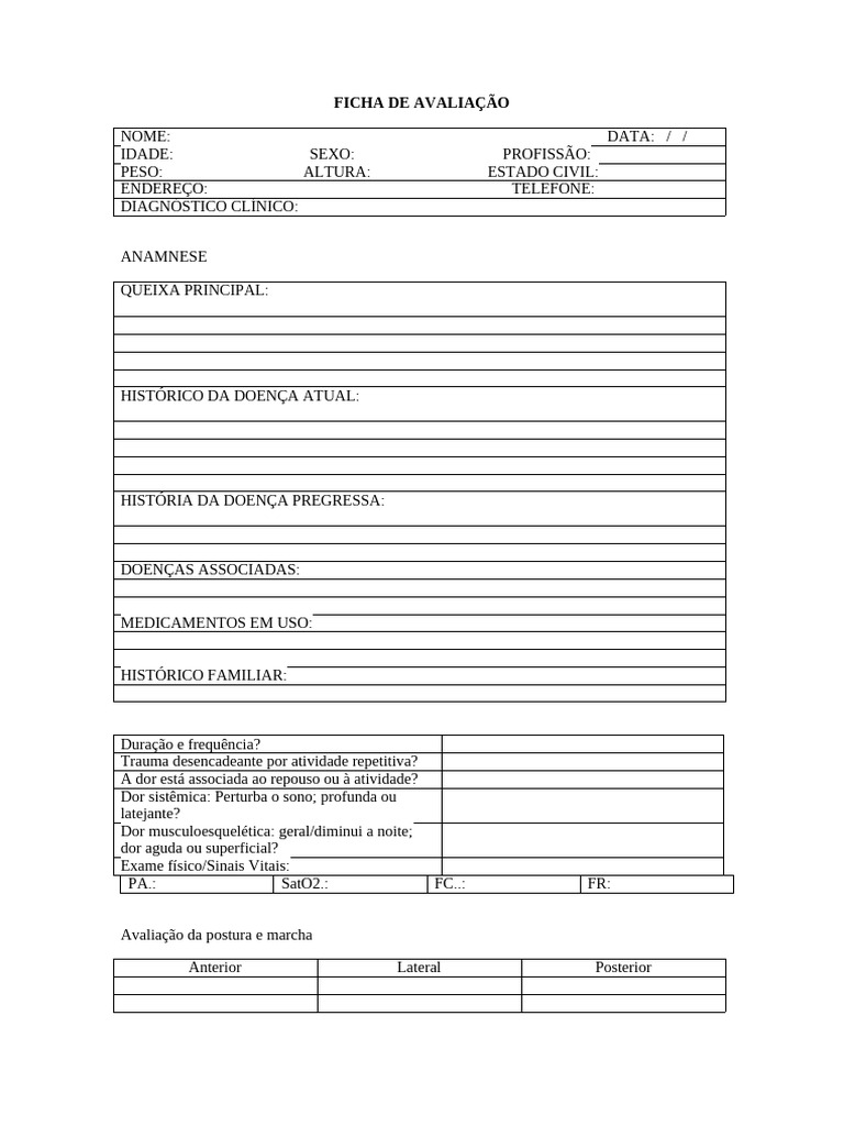 Ficha de Avaliação | PDF