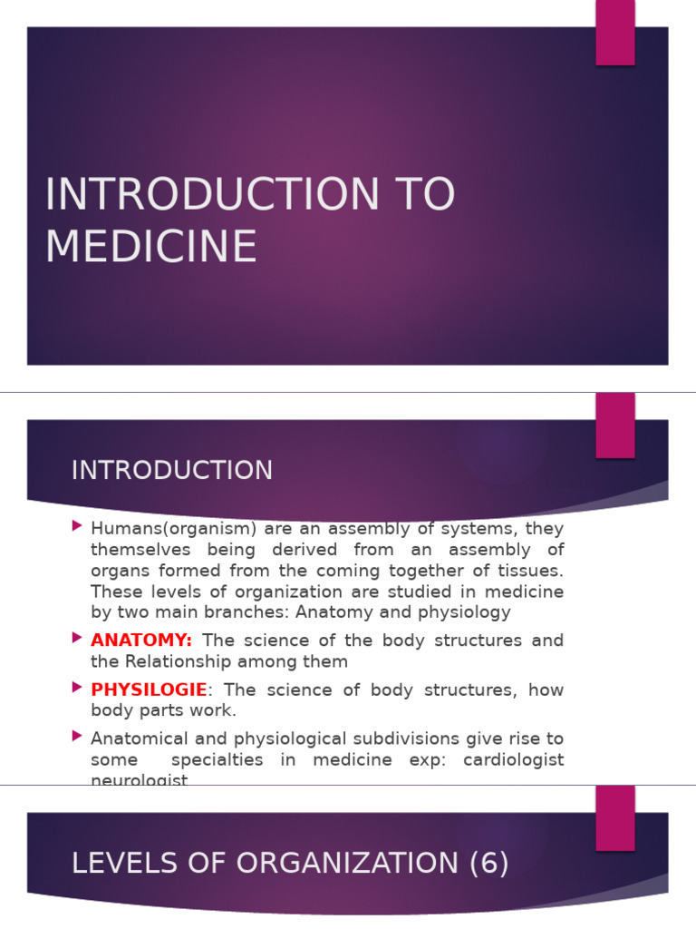 Introduction To Medicine | PDF