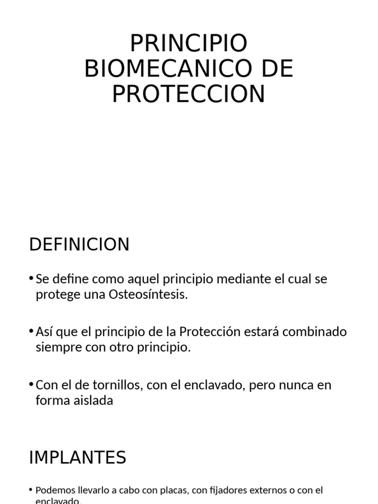 Principio Biomecanico de Proteccion | PDF