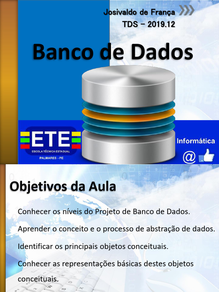 Aula-3 - Sistemas e Modelos de Dados de Banco de Dados - Cópia | PDF