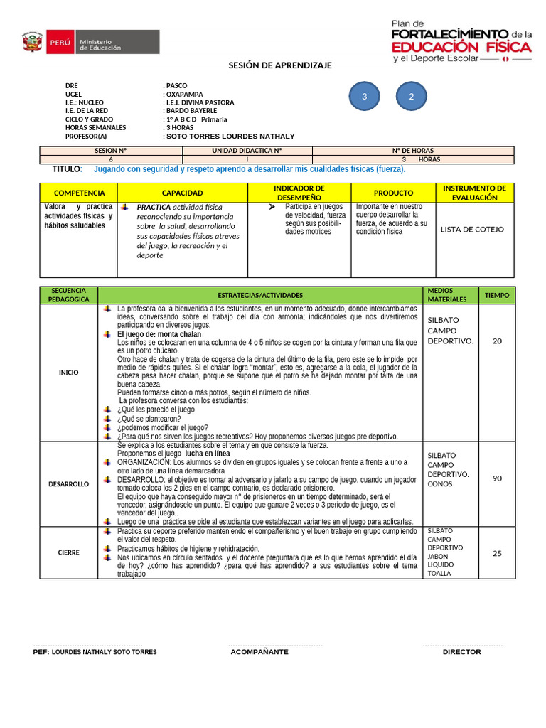 6 - Sesion de Apren. | PDF