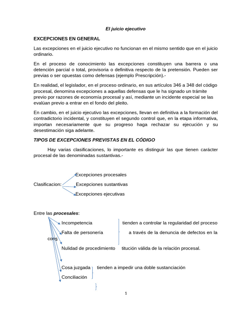 Excepciones en General | PDF