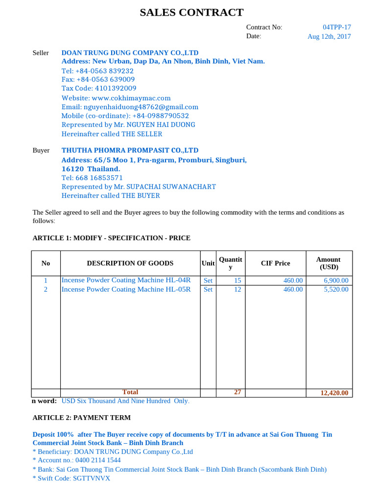 Form D - Full Chung Tu | PDF